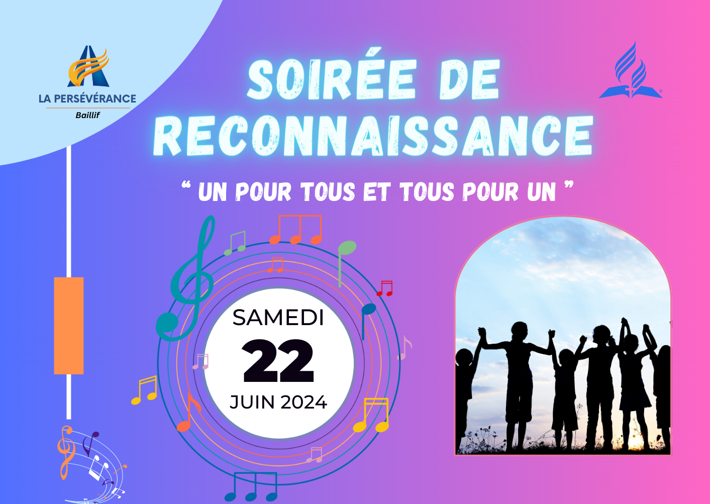 Soirée de reconnaissance spéciale intitulée « Un pour tous et tous pour ...